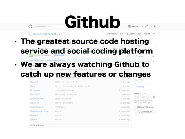 GitBucket: The perfect Github clone by Scala | PPT