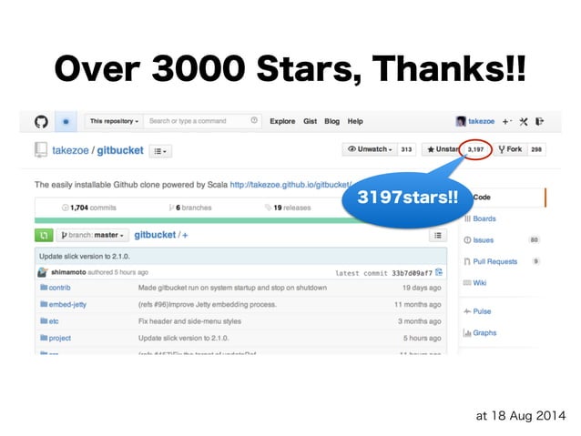 GitBucket: The perfect Github clone by Scala | PPT