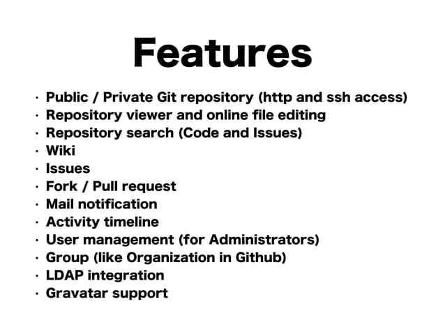 GitBucket: The perfect Github clone by Scala | PPT