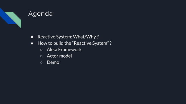 Building Reactive System with Akka | PPTX