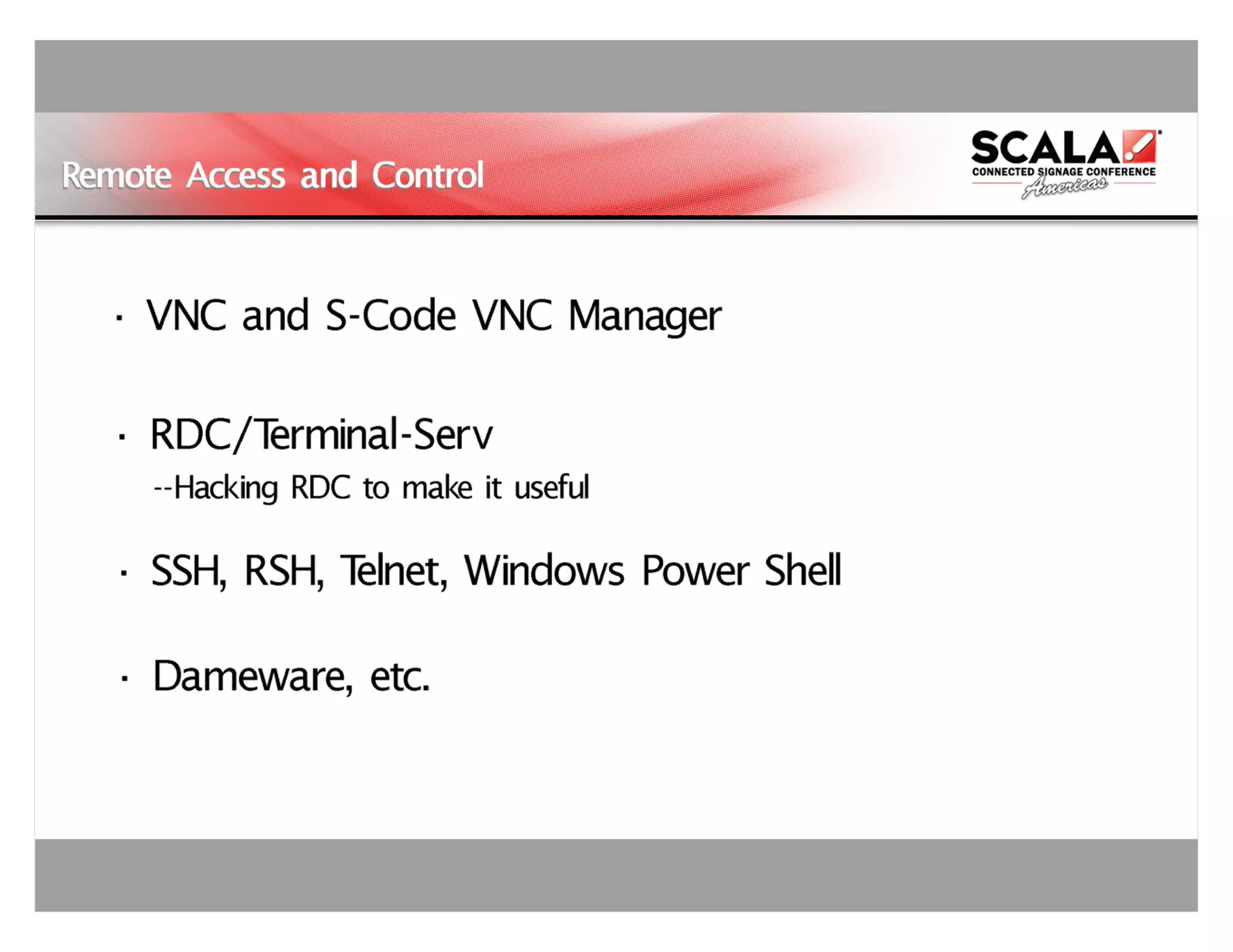 Scala Network Operations Considerations | PPT