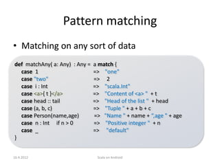 Scala on Android | PPTX