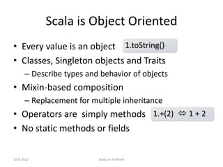 Scala on Android | PPTX