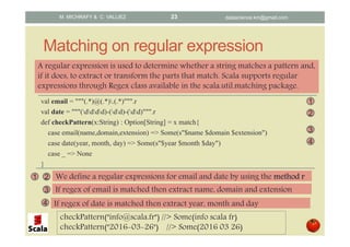 Scala: Pattern matching, Concepts and Implementations | PPT