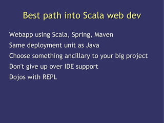 Scala Presentation Work | ODP | Programming Languages | Computing