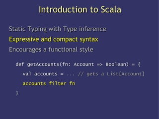 Scala Presentation Work | ODP | Programming Languages | Computing