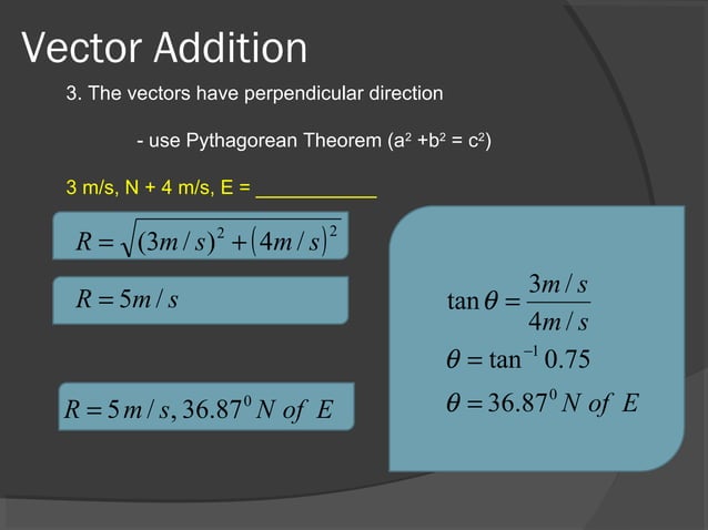 Scalar and Vector Addition | PPT | Physics | Science