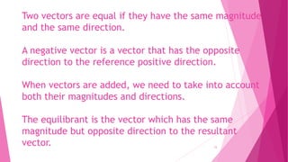 Scalar and vector quantities | PPTX