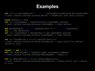 Scala reflection | PPT
