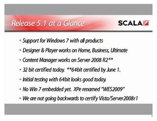 Scala Release 5 1 Update | PDF