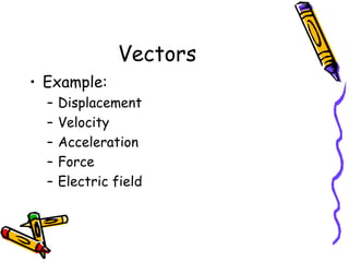 Scalars And Vectors | PPT