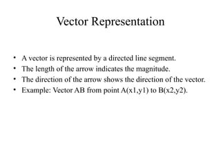 Scalar and vectors with solved examples ppt | PPTX