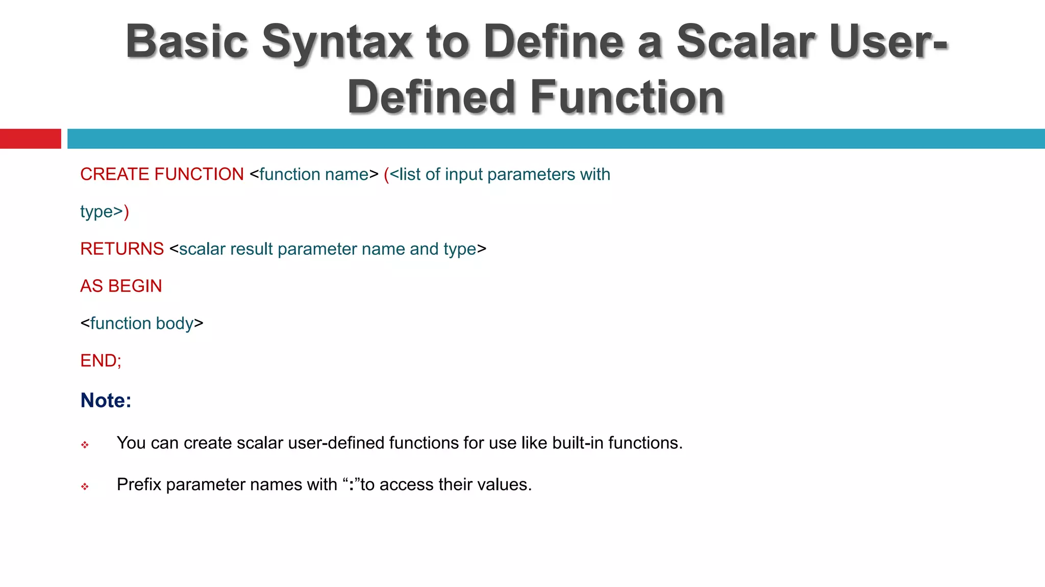 Scalar user defined function in sap hana | PPTX