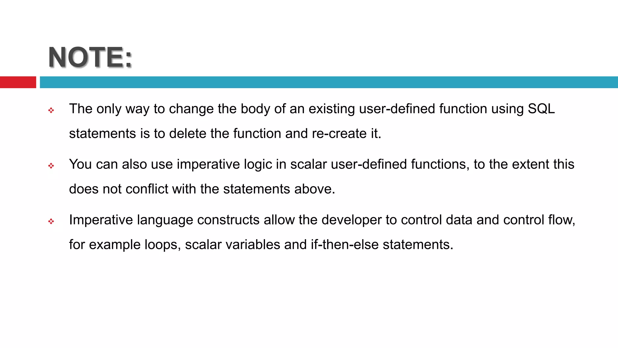 Scalar User Defined Function In Sap Hana Ppt