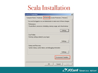 Scala & SBT Installation Guide for JCConf Taiwan | PPT