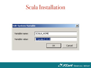 Scala & SBT Installation Guide for JCConf Taiwan | PPT