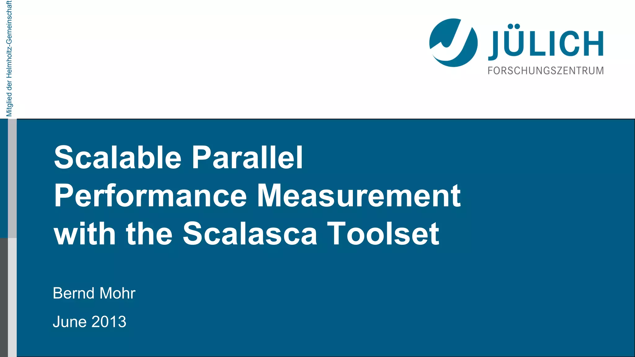 Scalable Parallel Performance Measurement With The Scalasca Toolset Pdf