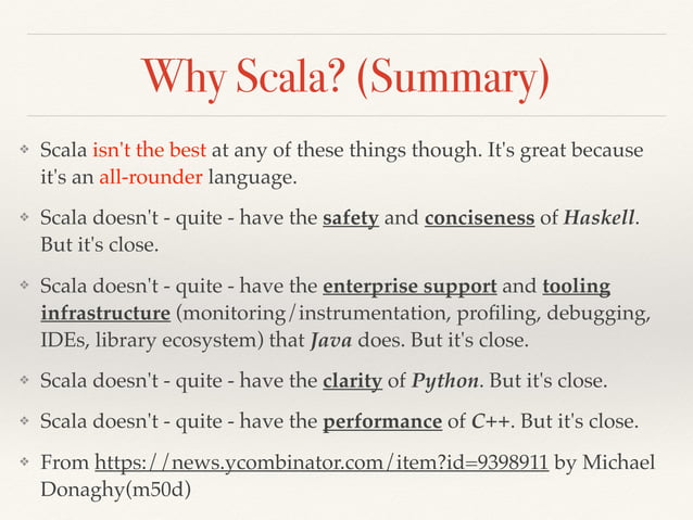 Scala & Spark(1.6) in Performance Aspect for Scala Taiwan | PPT