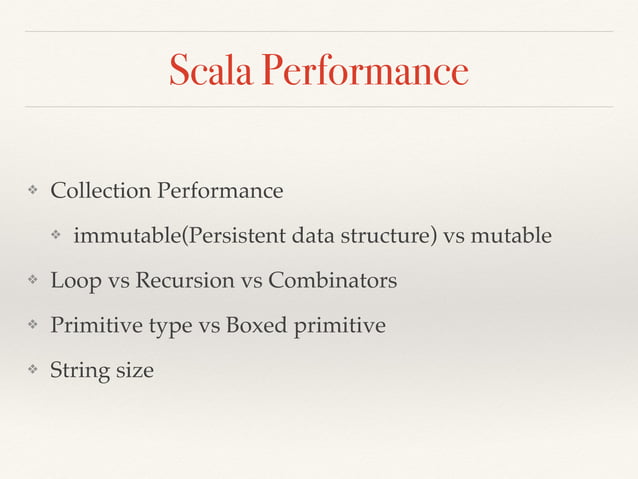 Scala & Spark(1.6) in Performance Aspect for Scala Taiwan | PPT