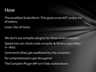 Coding with style: The Scalastyle style checker | PPT