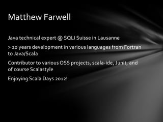 Coding with style: The Scalastyle style checker | PPT