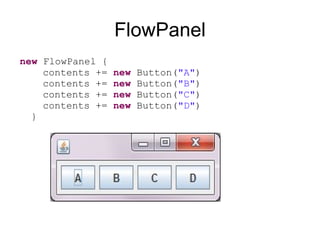 Scala+swing | ODP | Programming Languages | Computing
