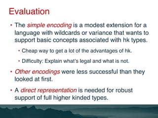 Implementing Higher-Kinded Types in Dotty | PPT