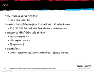 Introducing Scalate, the Scala Template Engine | PPT | Free Download