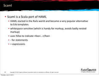 Introducing Scalate, the Scala Template Engine | PPT | Free Download
