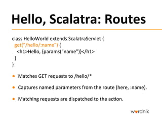 Scalatra 2.2 | PPT
