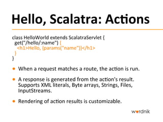 Scalatra 2.2 | PPT