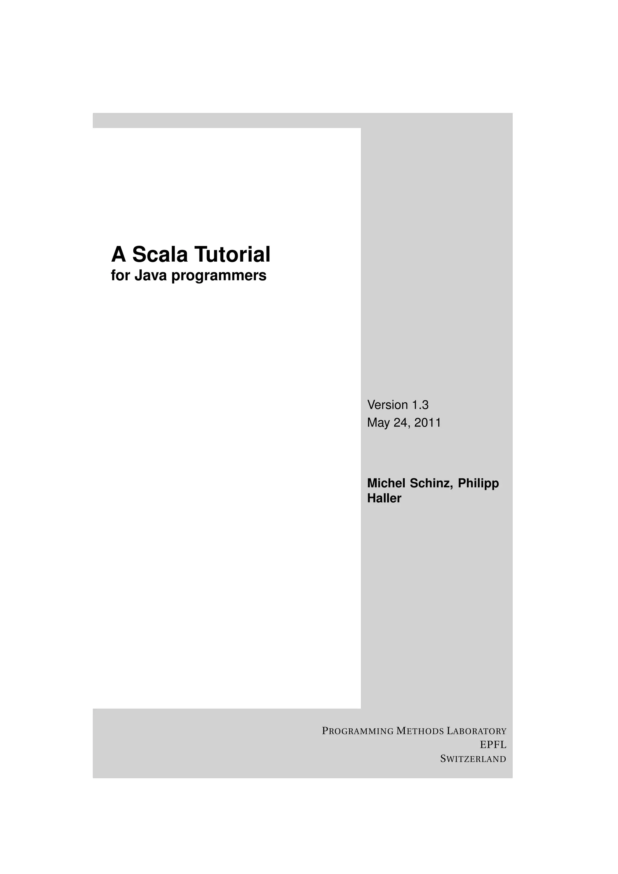 Scala tutorial | PDF