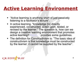 Student Centered Active Learning Environment | PPT