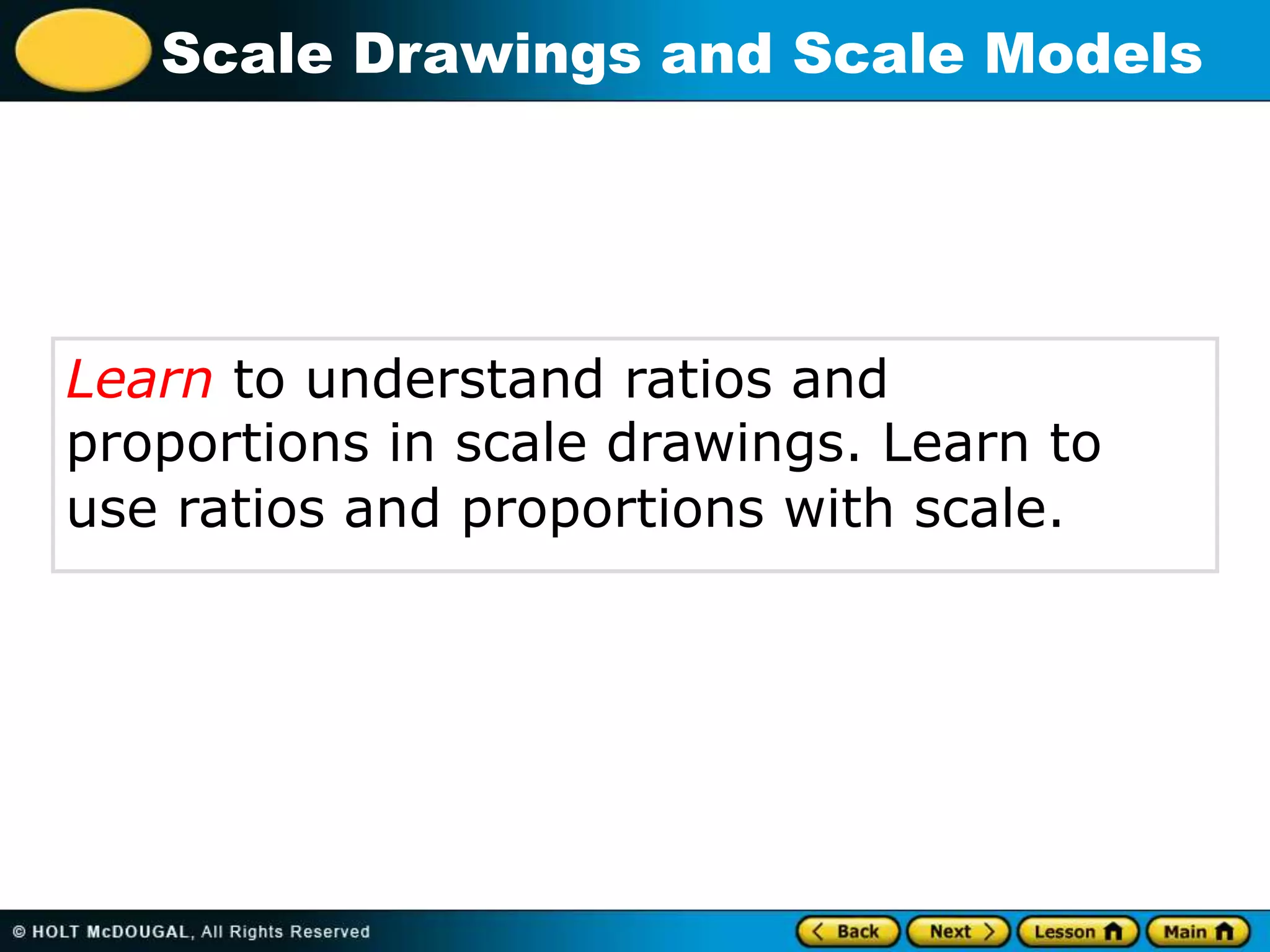 Scale drawings-and-scale-models-ppt | PPT