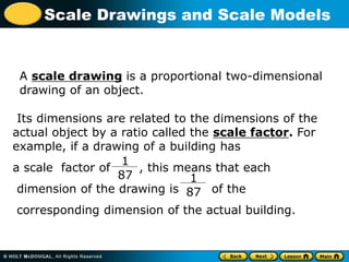 Scale drawings-and-scale-models-ppt | PPT