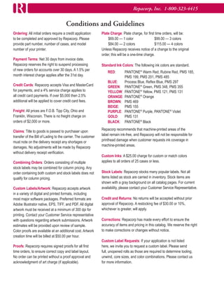 REPACORP: Scale Labels Catalog | PDF