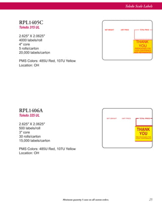 REPACORP: Scale Labels Catalog | PDF