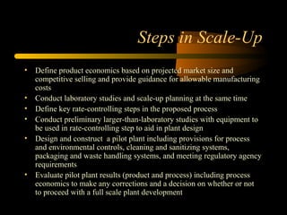 Scale up | PPT | Manufacturing Industry | Industries