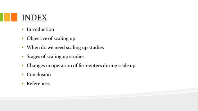 SCALE-UP OF BIOREACTOR.pptx | Chemistry | Science