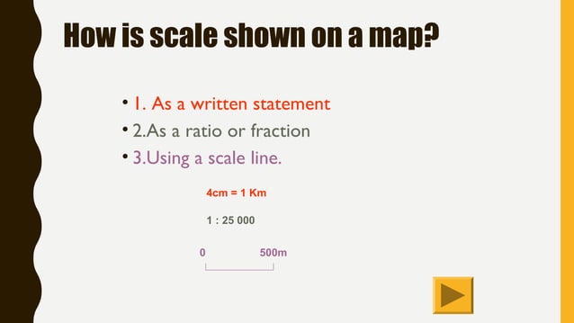 Scale and distance | PPT | Geography | Science