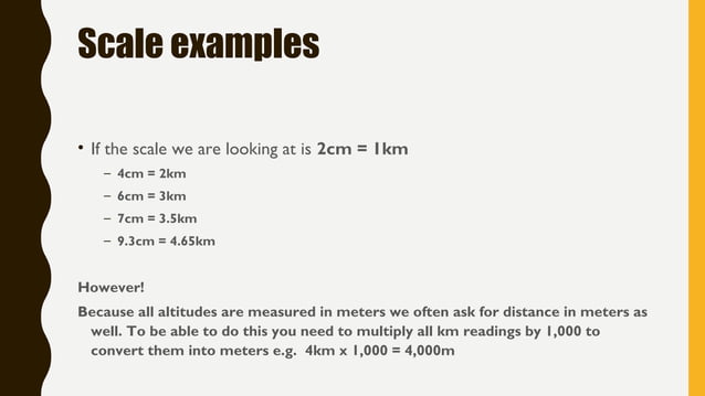 Scale and distance | PPT | Geography | Science