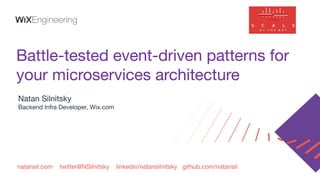 Battle-tested event-driven patterns for your microservices architecture ...