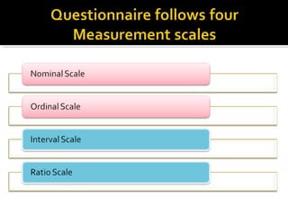 Nominal Scale Questionnaire
