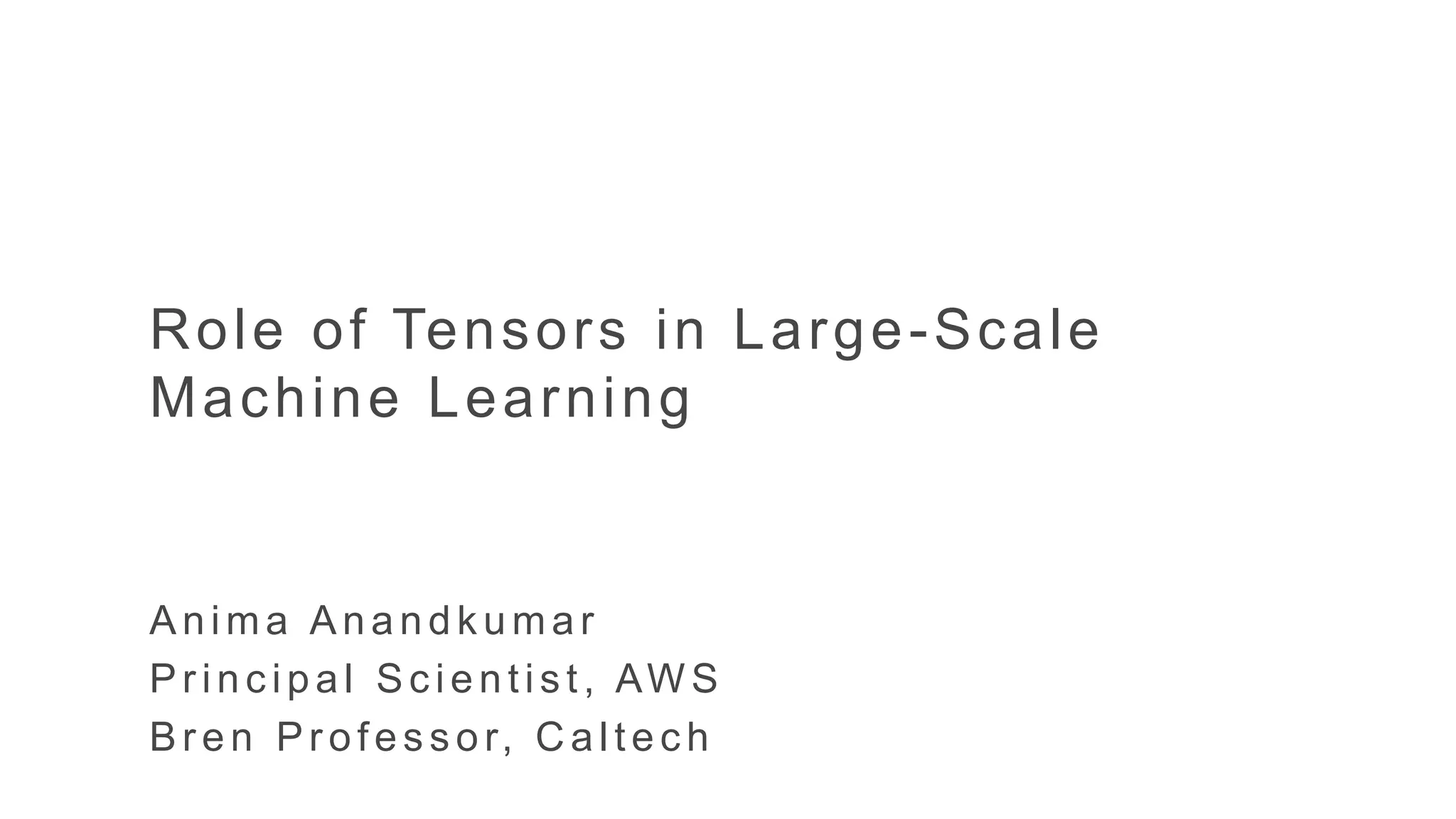 Role of Tensors in Machine Learning | PPTX | Programming Languages | Computing