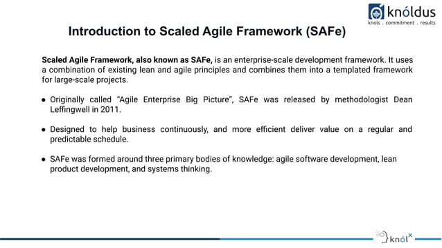 Scaled Agile Framework | PDF