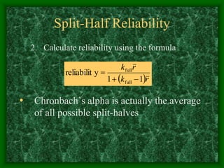 Scale development -- Reliability | PPT