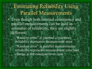 Scale development -- Reliability | PPT