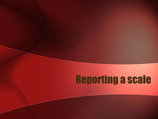 Scale development -- reporting | PPT