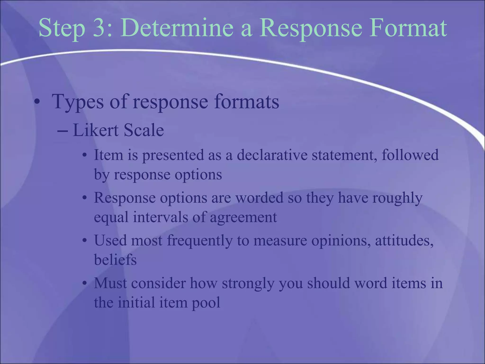 Scale development -- Steps | PPT