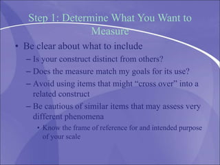 Scale development -- Steps | PPT